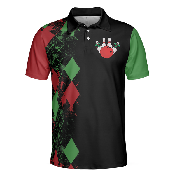 Bowling Men Polo Shirt - Christmas Themed Polo Shirt Design, Best Chri ...